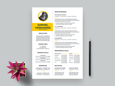 Resume/CV by Farhad manik on Dribbble