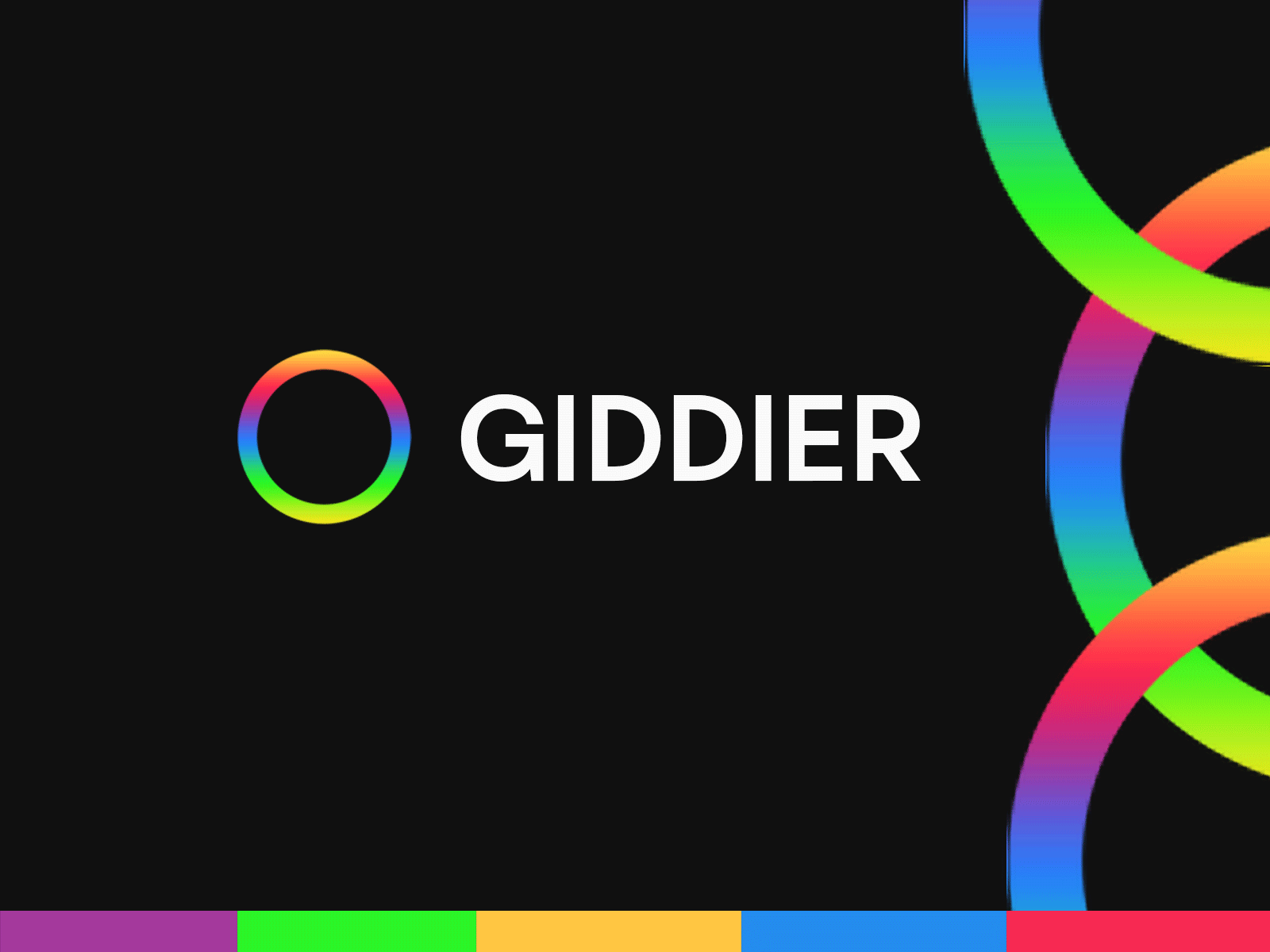 GiDDIER BRANDING. a fresh start for the brand. by siliconreef on Dribbble