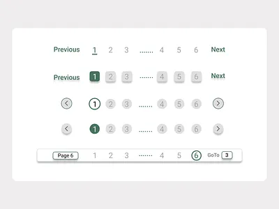 UI Pagination designs, themes, templates and downloadable graphic ...