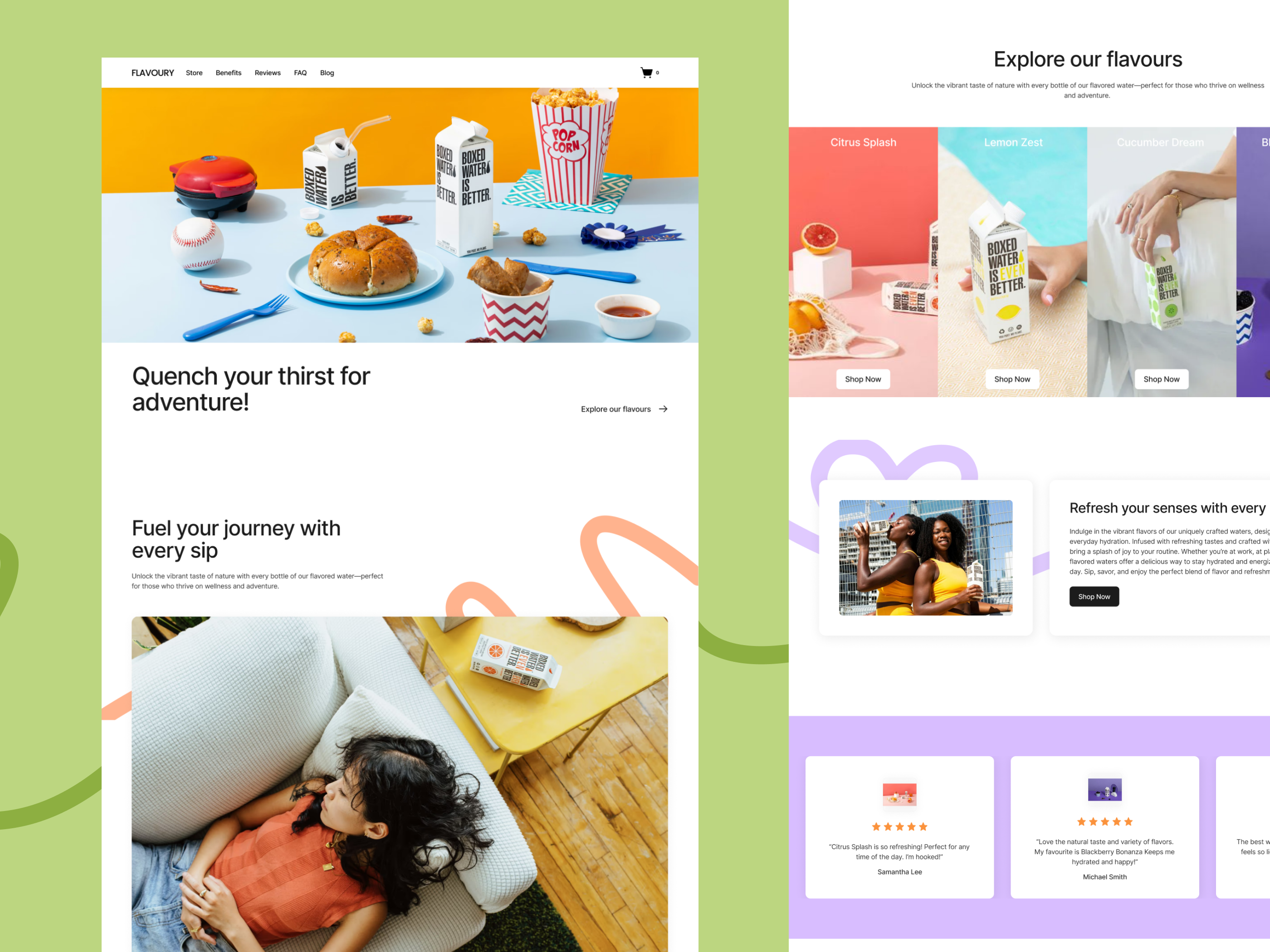 FLAVOURY // Food & Drink Website Template by EGO CREATIVE INNOVATIONS ...