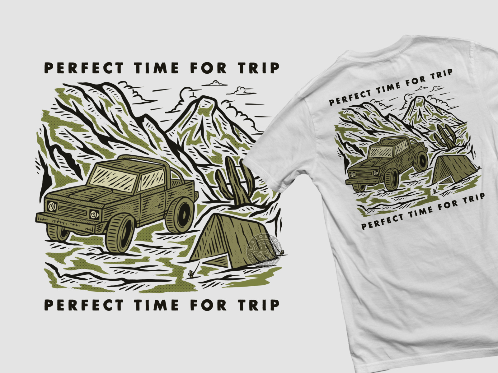 Perfect time for trip by Yusuf Prayogo on Dribbble