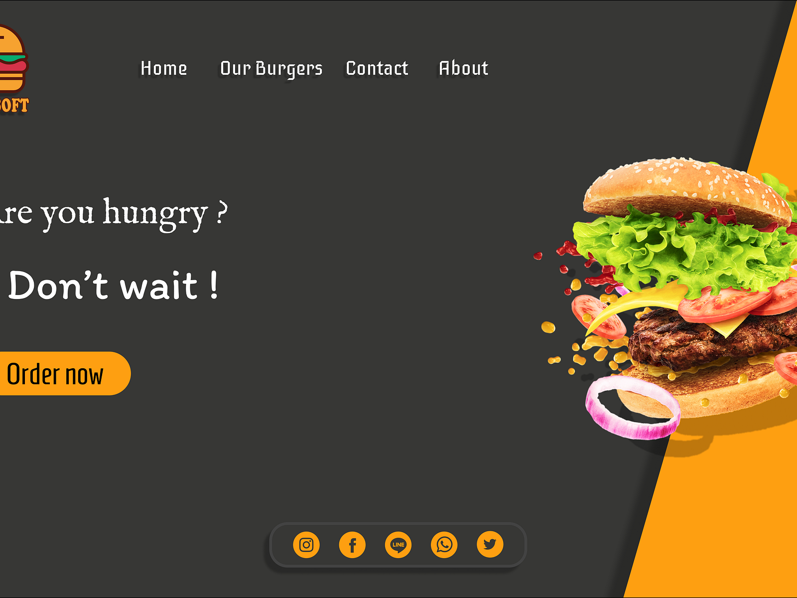 BurgerSoft webpage design by El Amraoui Khalil on Dribbble