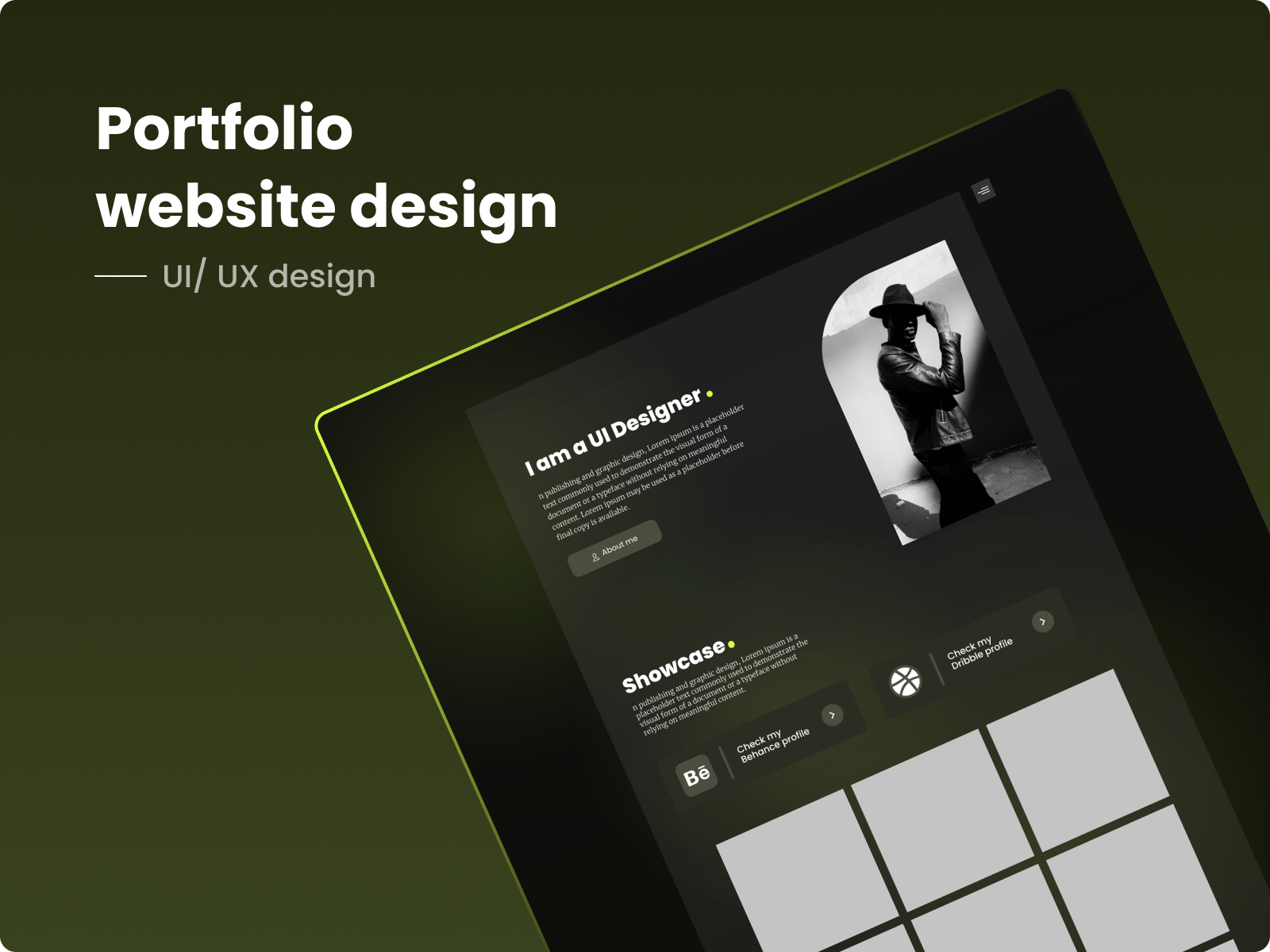 Portfolio Design by Atul prusty on Dribbble