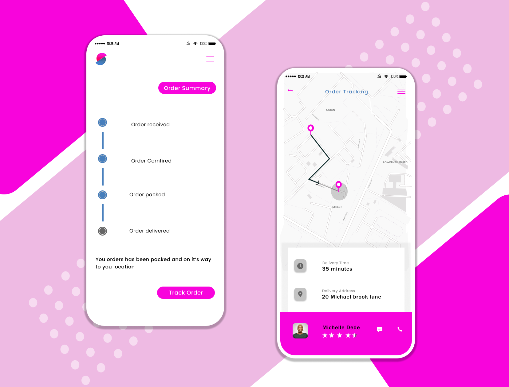Order Tracking UI Design by Margaret Okosun on Dribbble