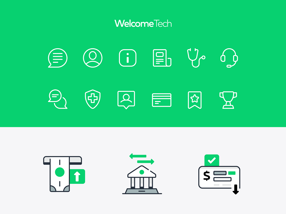 Welcome Tech Icon + Spot by Josh Warren on Dribbble