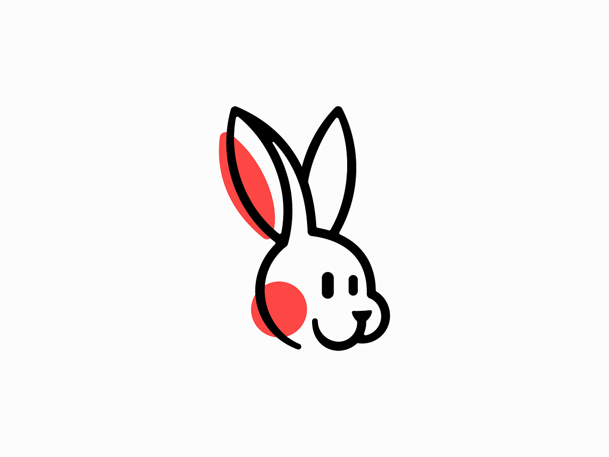 Rabbit Logo by Lucian Radu on Dribbble