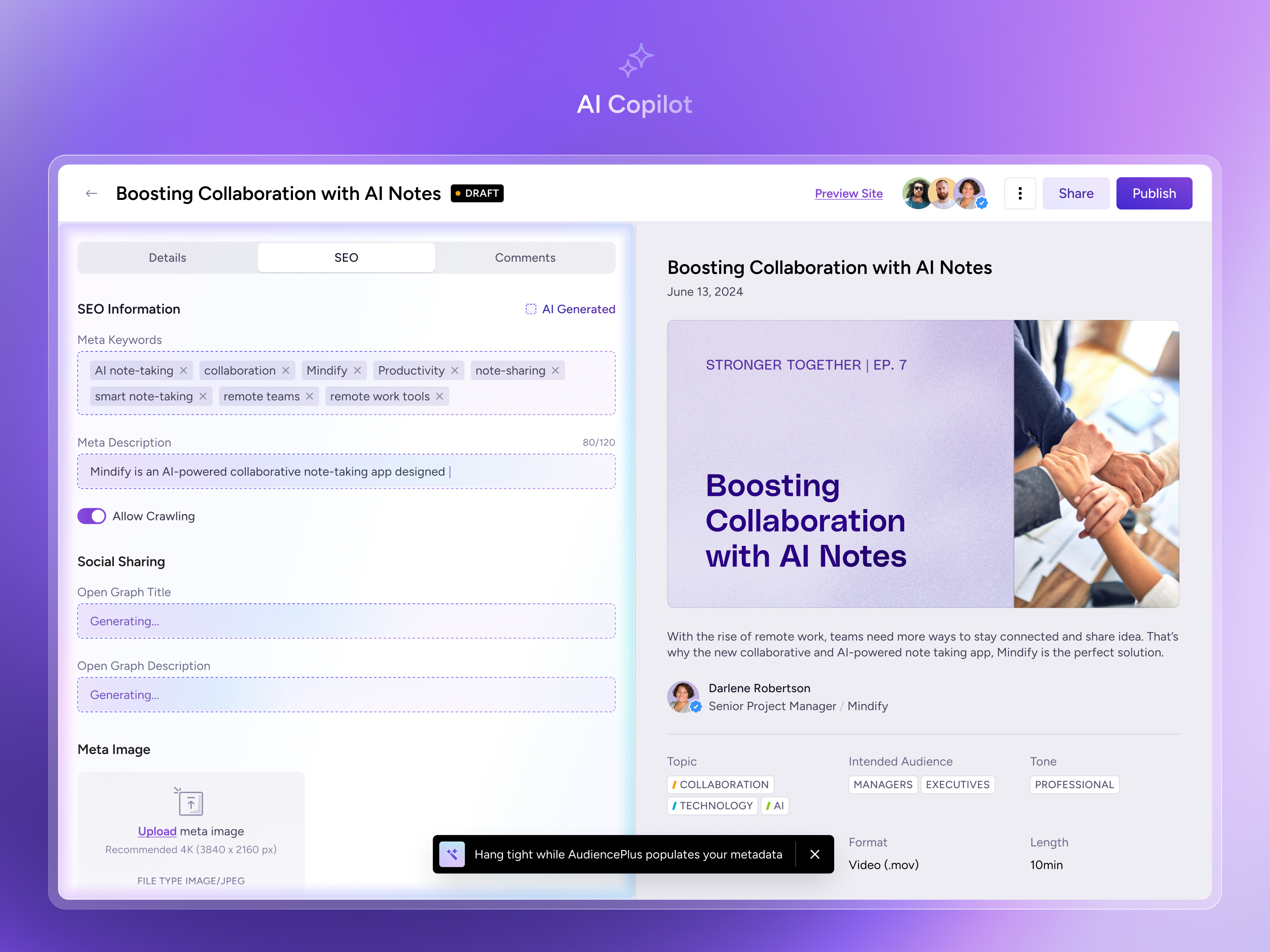 AudiencePlus - Copilot by Michal Muller for Balkan Brothers on Dribbble