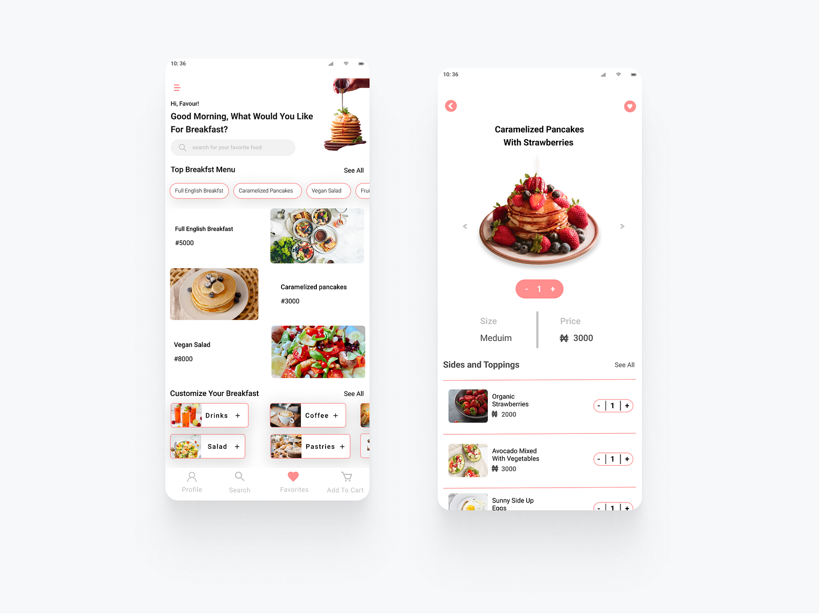 E- Commerce Food App by Favour Ugbe on Dribbble