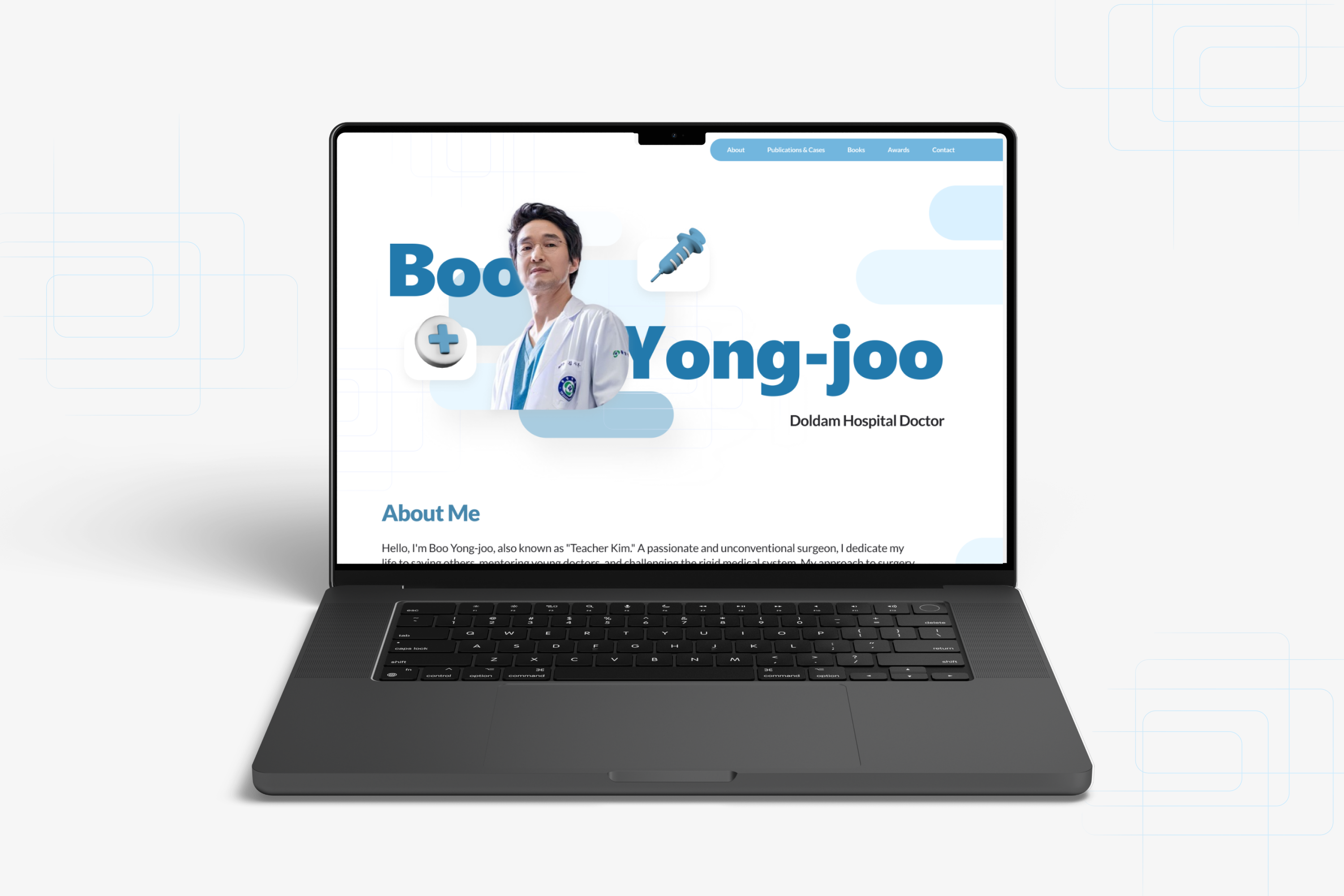Doctor Portfolio Landing Page by Arina Hawadah on Dribbble