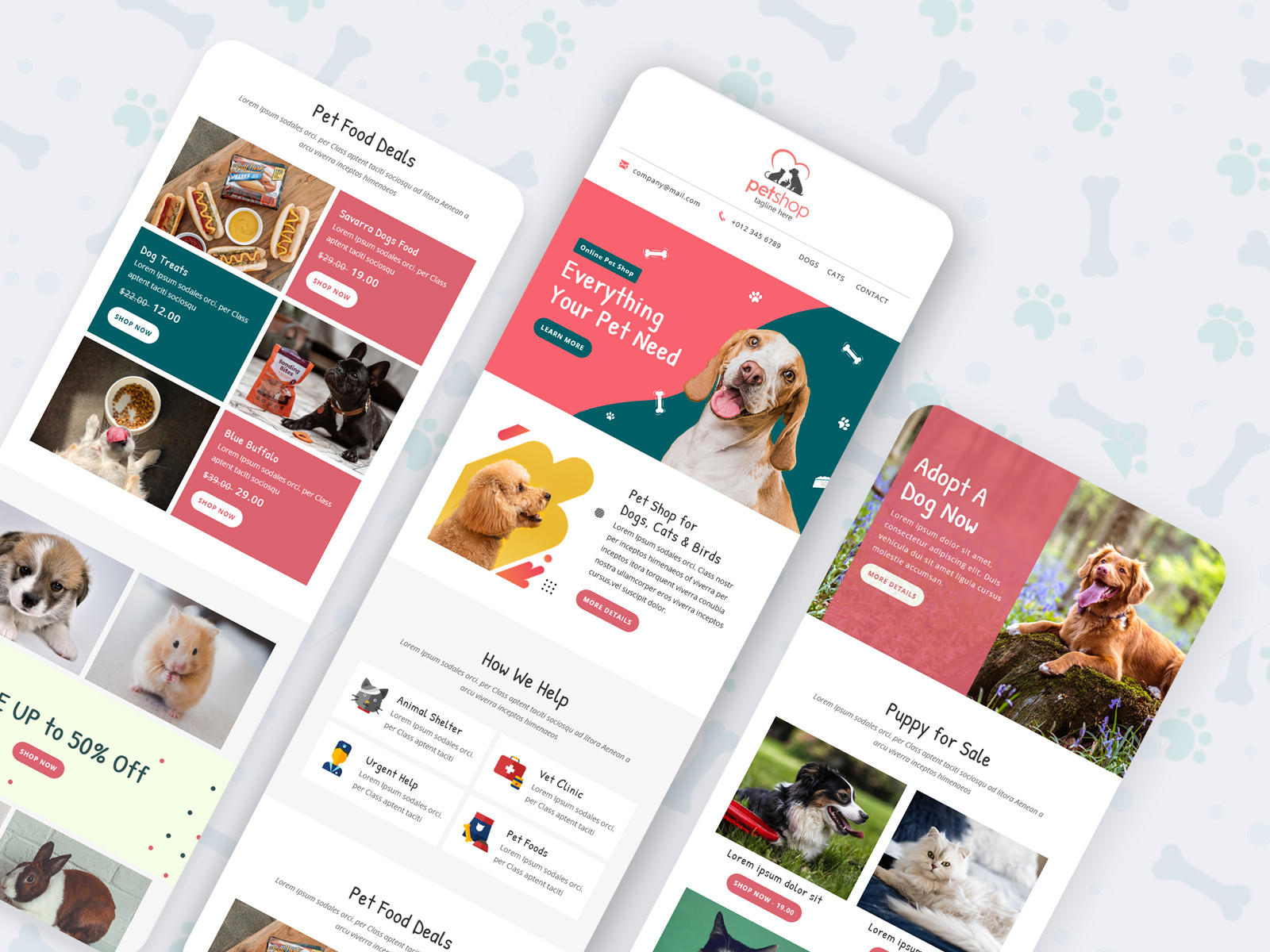 Pet Shop – Multipurpose Responsive Email Newsletter Template by ...