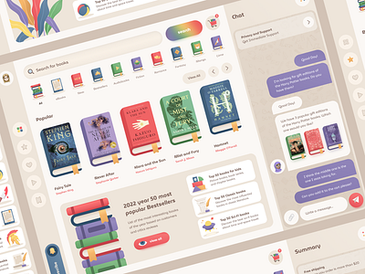 Book Store Concept 📚 by Toma Li on Dribbble