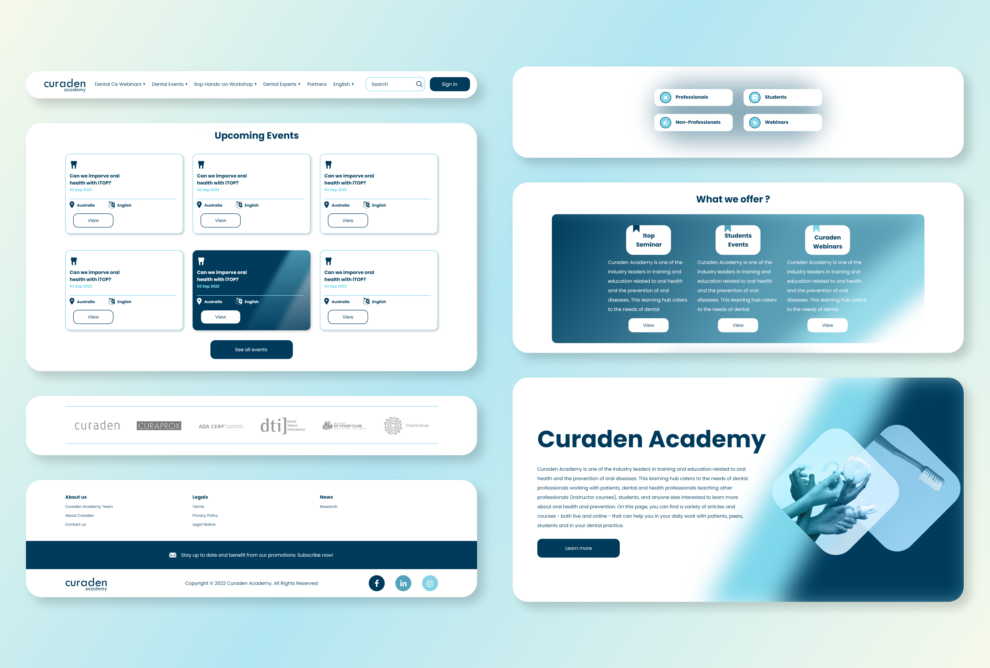 Dentist Landing Page by TDCM on Dribbble