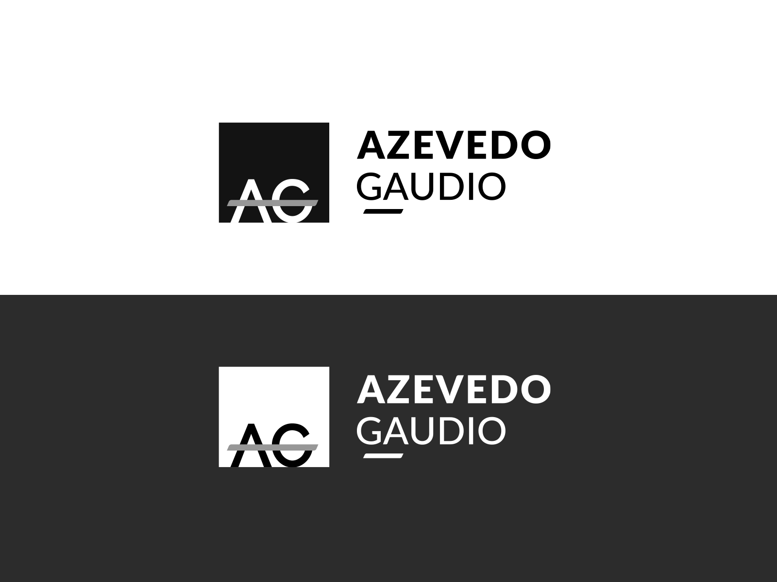 Azevedo Gaudio Logo by Breno Bitencourt on Dribbble