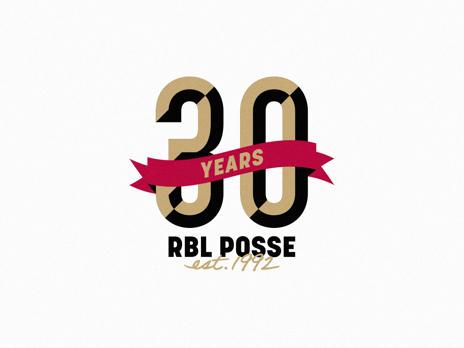 RBL Posse 30th Anniversary Logo & Illustration by Sean McCabe on Dribbble