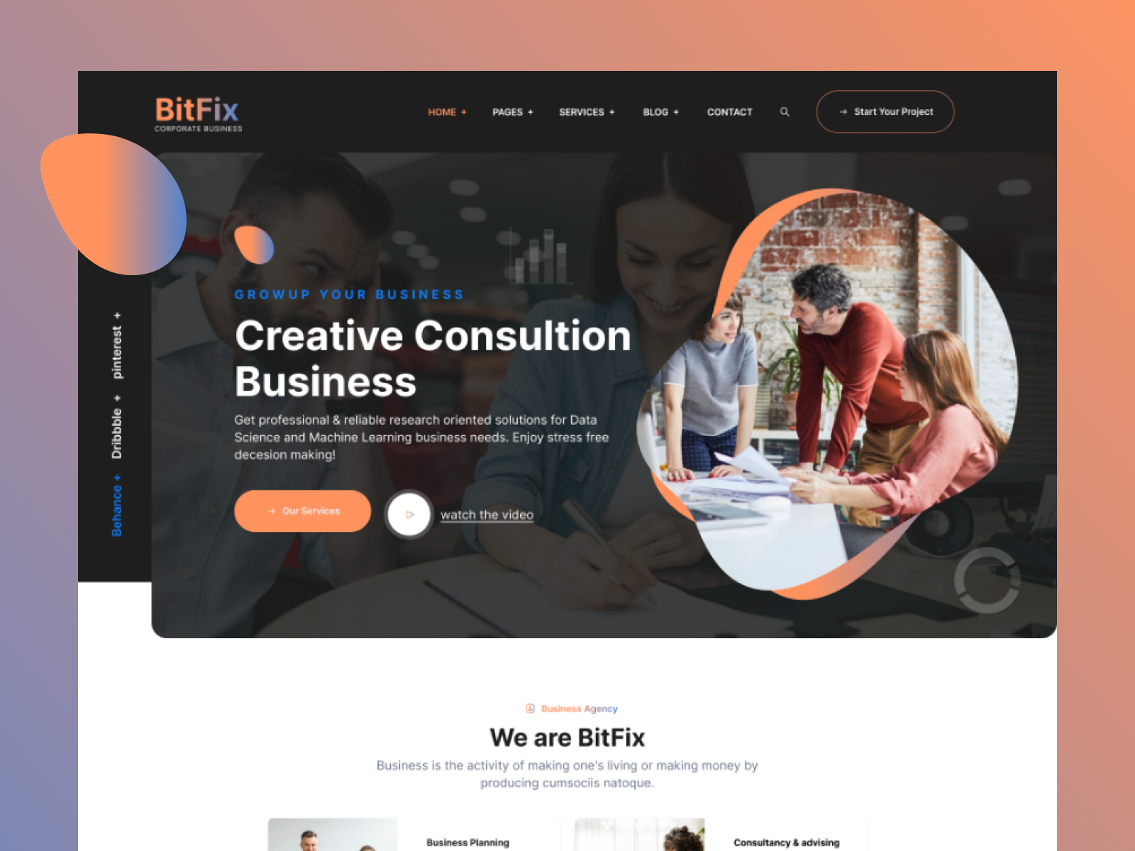 Business consulting landing page by Md. Hafizur Rahman ⛹🏻‍♂️ for ...
