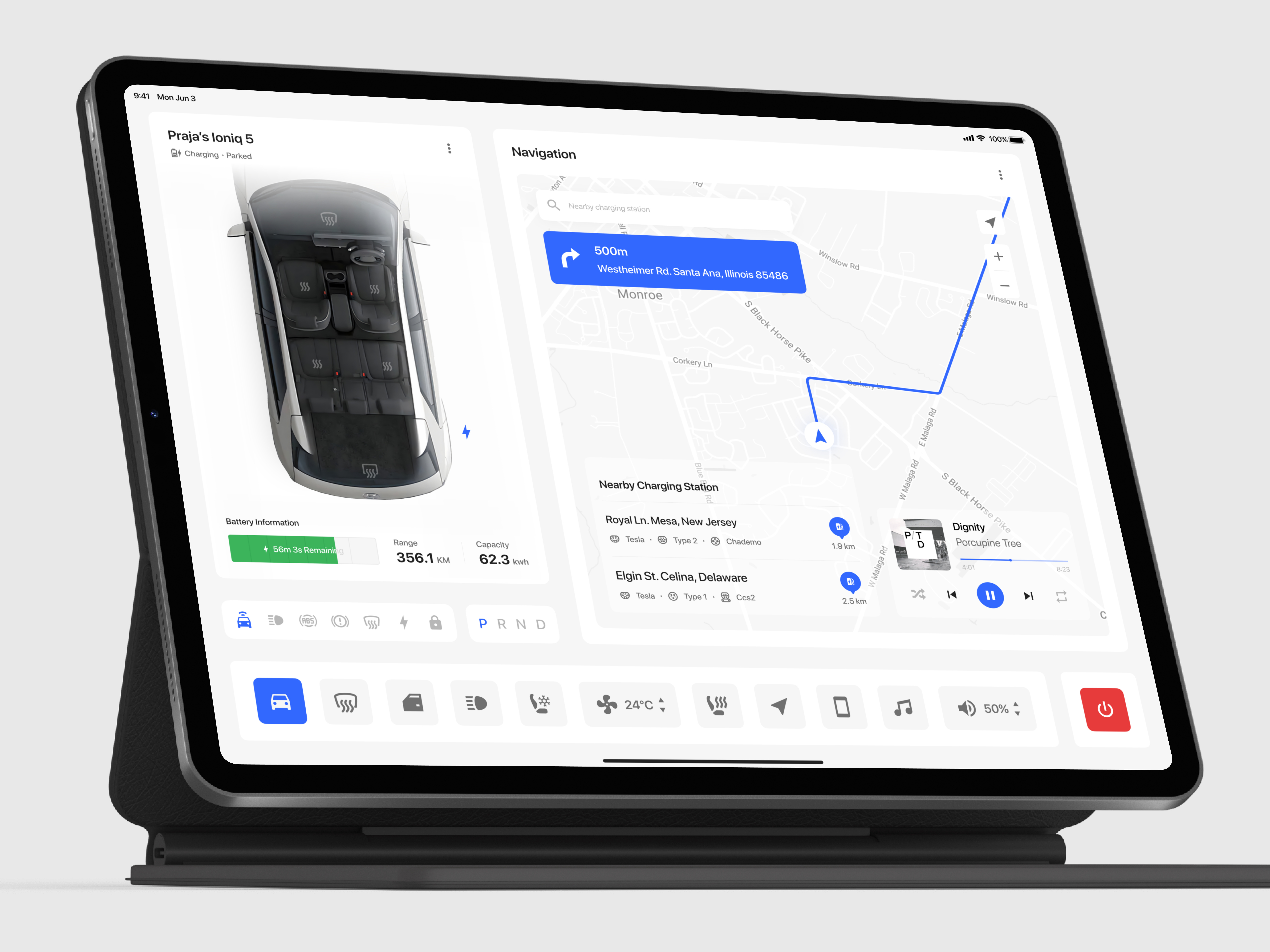 Electric Car Dashboard by Farhan Fauzan on Dribbble