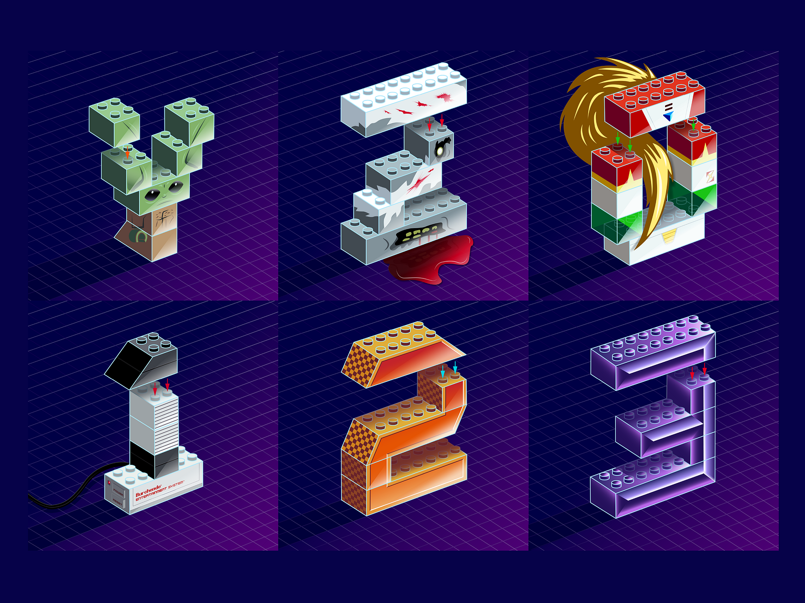 36 Days of Type 2022 -- Lego Series -- Y through 3 by Alex Burch on ...