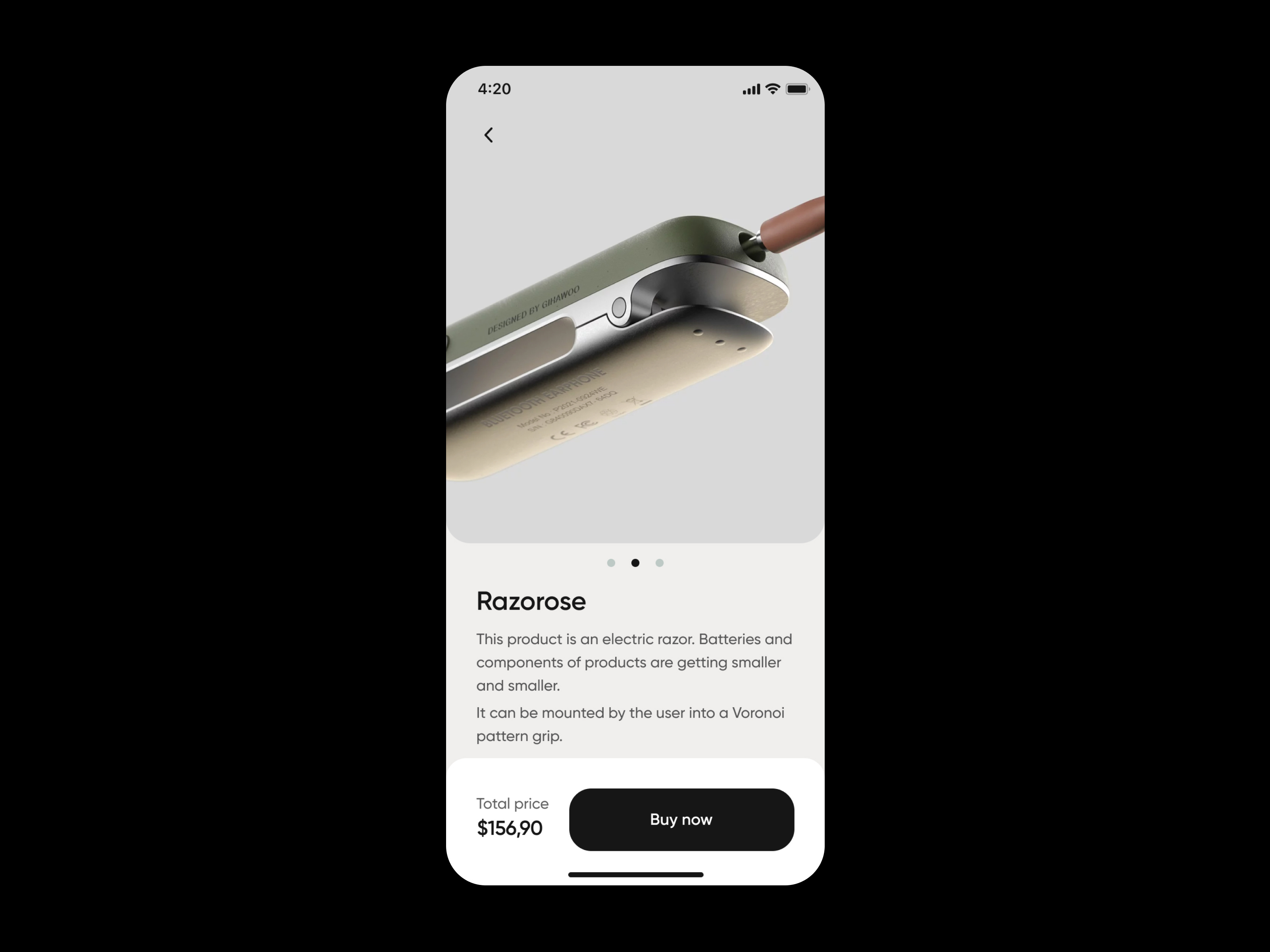 E-commerce mobile interaction by Taras Migulko on Dribbble