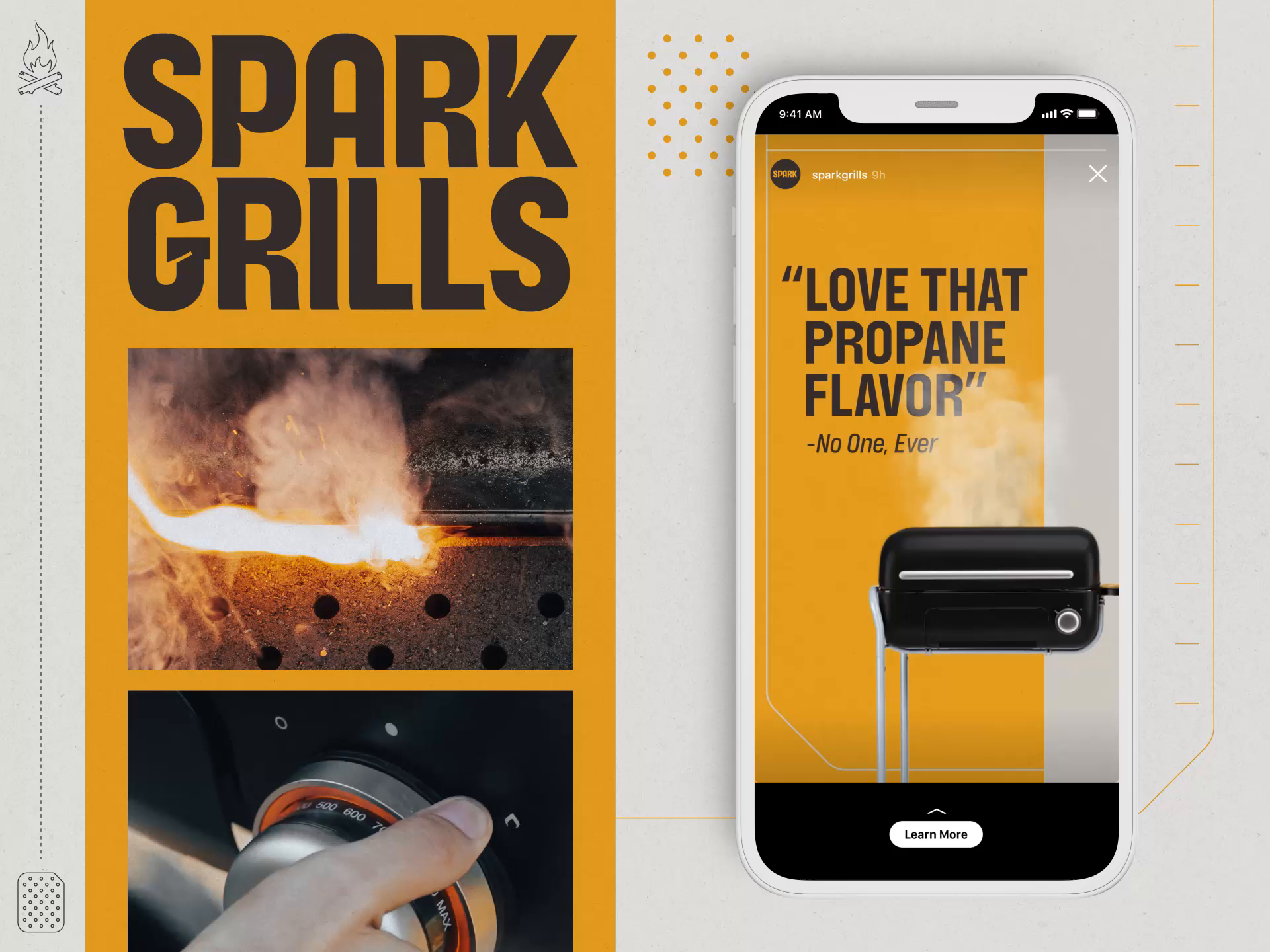 Spark Grills by Illuminator on Dribbble