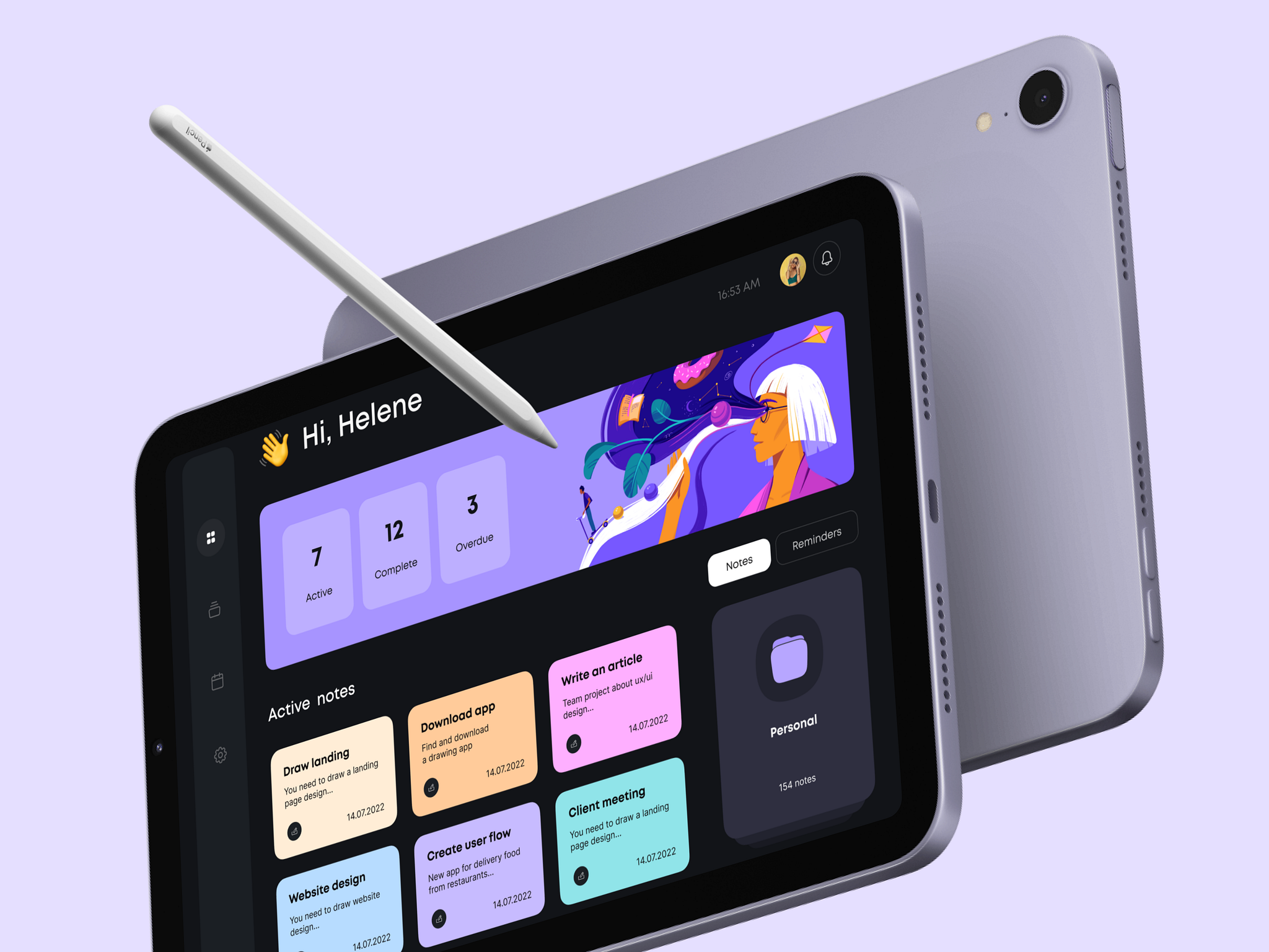Digital Notebook Application For Creative People By Outcrowd On Dribbble