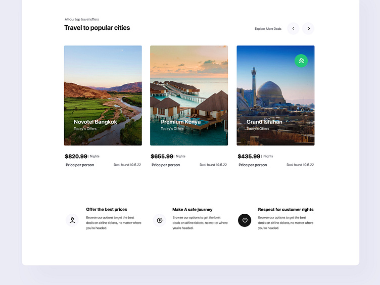 Travelgo - Home Page by Saeed Yousefi for Oniex™ on Dribbble