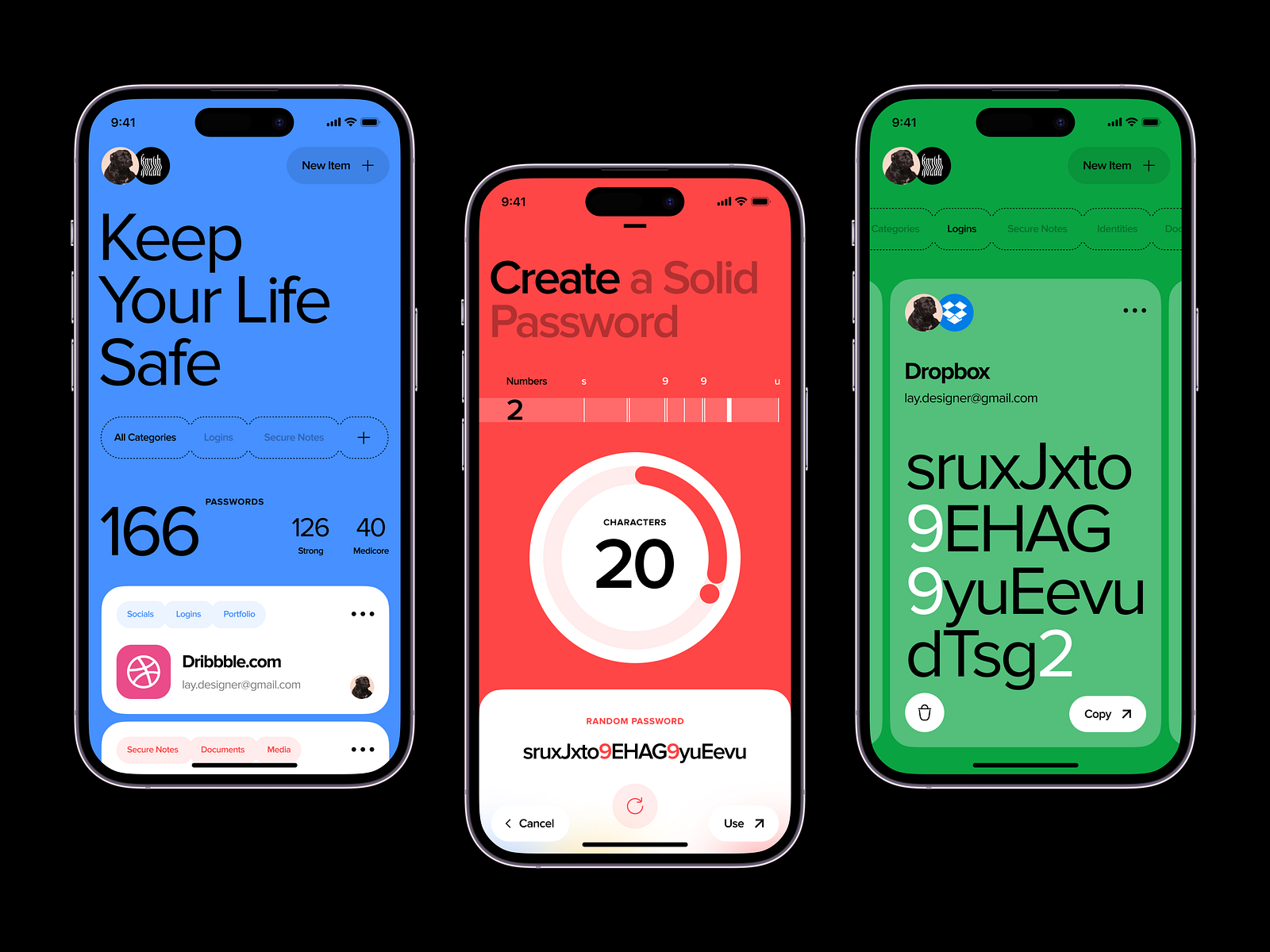 Password Manager App Concept by Lay – UX/UI and branding on Dribbble