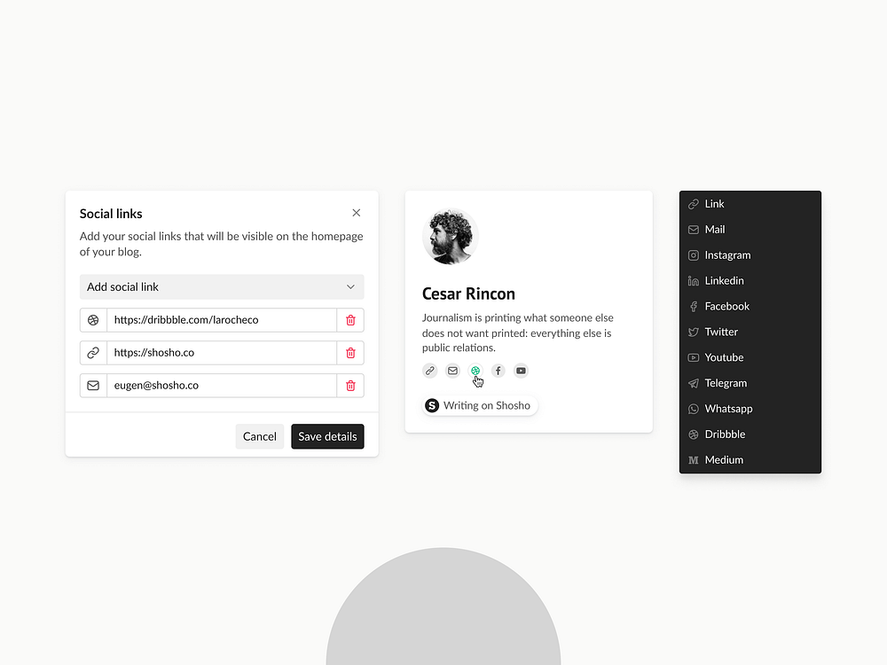 Social Links designs, themes, templates and downloadable graphic ...