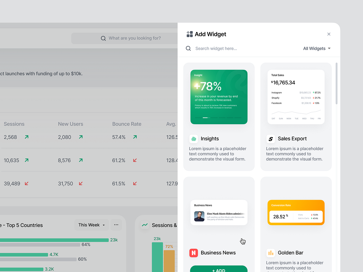 Wayflyer - Slide-overs by Kevin Dukkon for Fintory on Dribbble