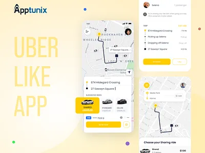Uber Like App designs, themes, templates and downloadable graphic ...