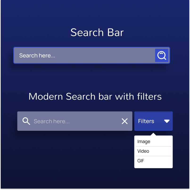 Day 9 of #100DaysOfDesign – Modern Search Bar UI by Srilatha on Dribbble