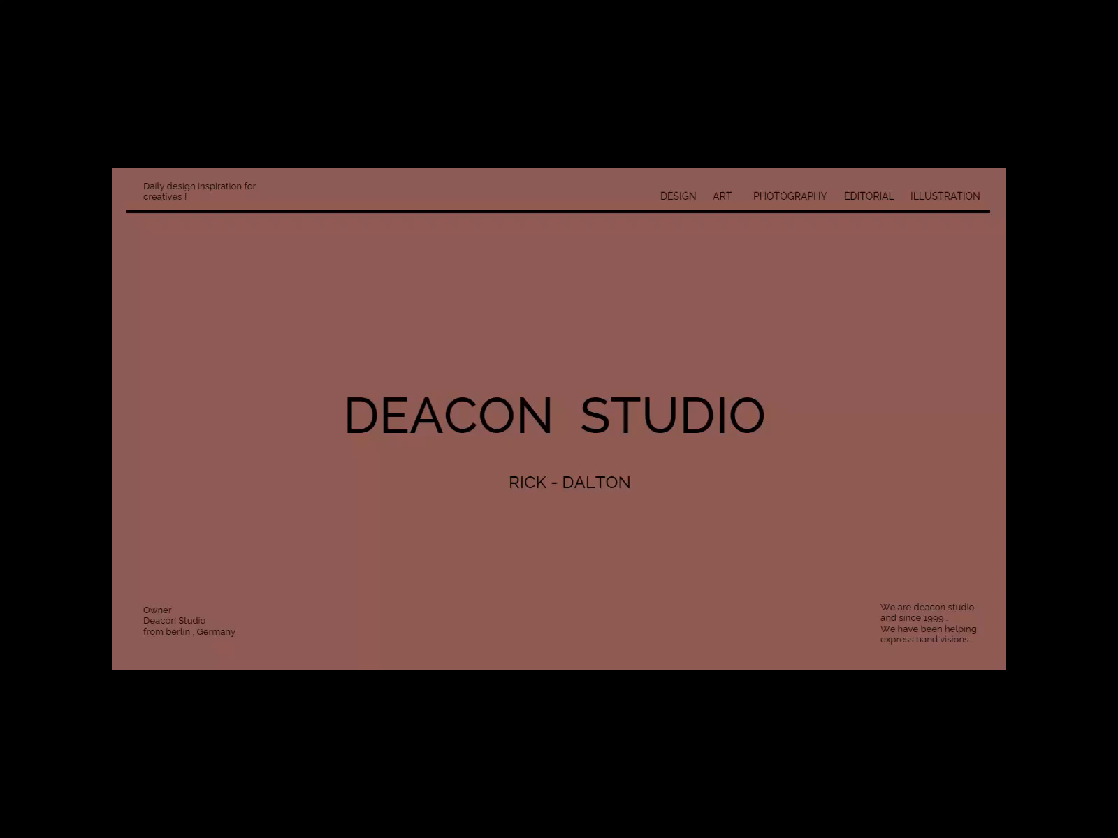 DEACON STUDIO by Rockstar 06 on Dribbble