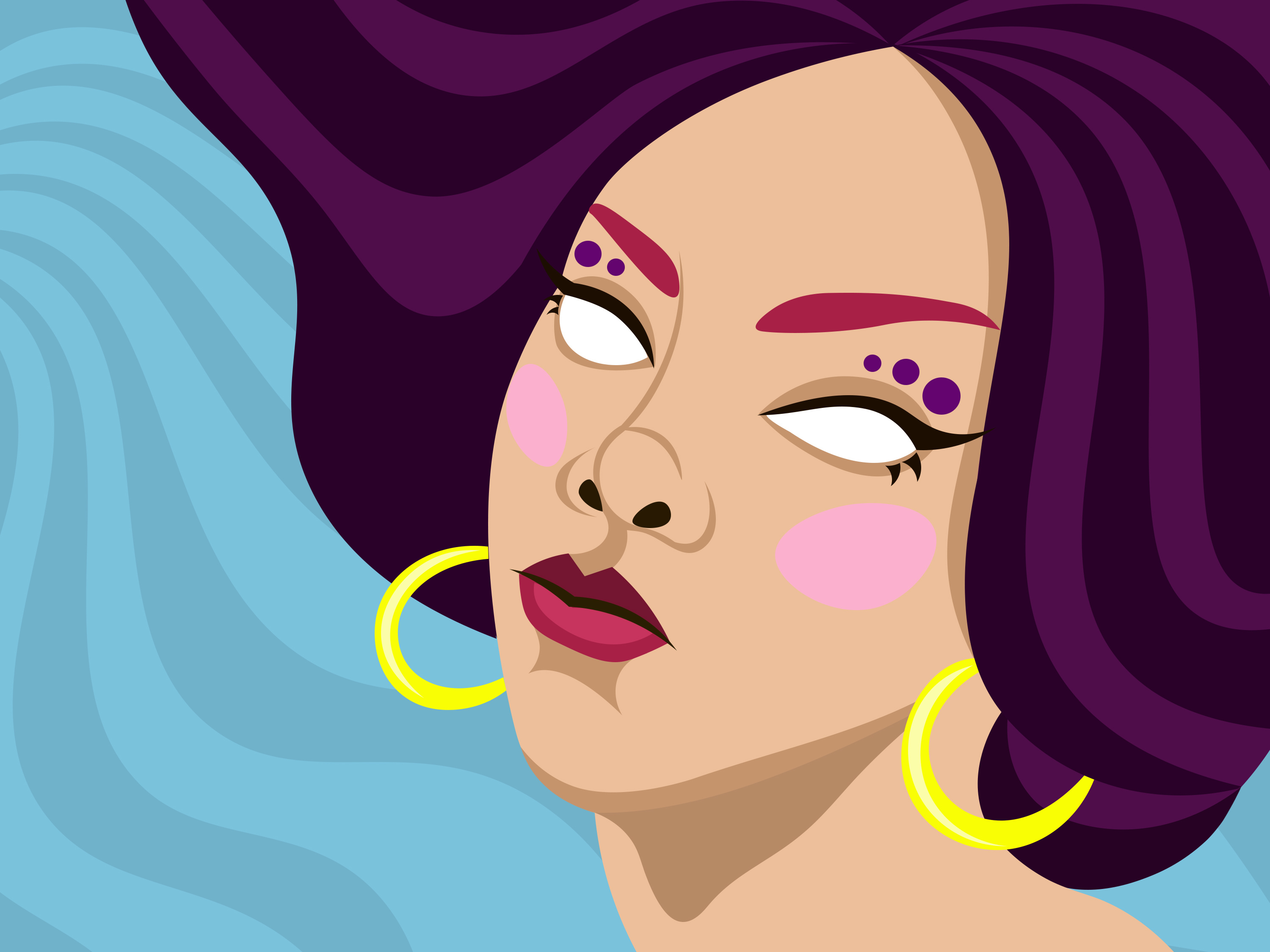 Девушка by Kristina Andreewa on Dribbble