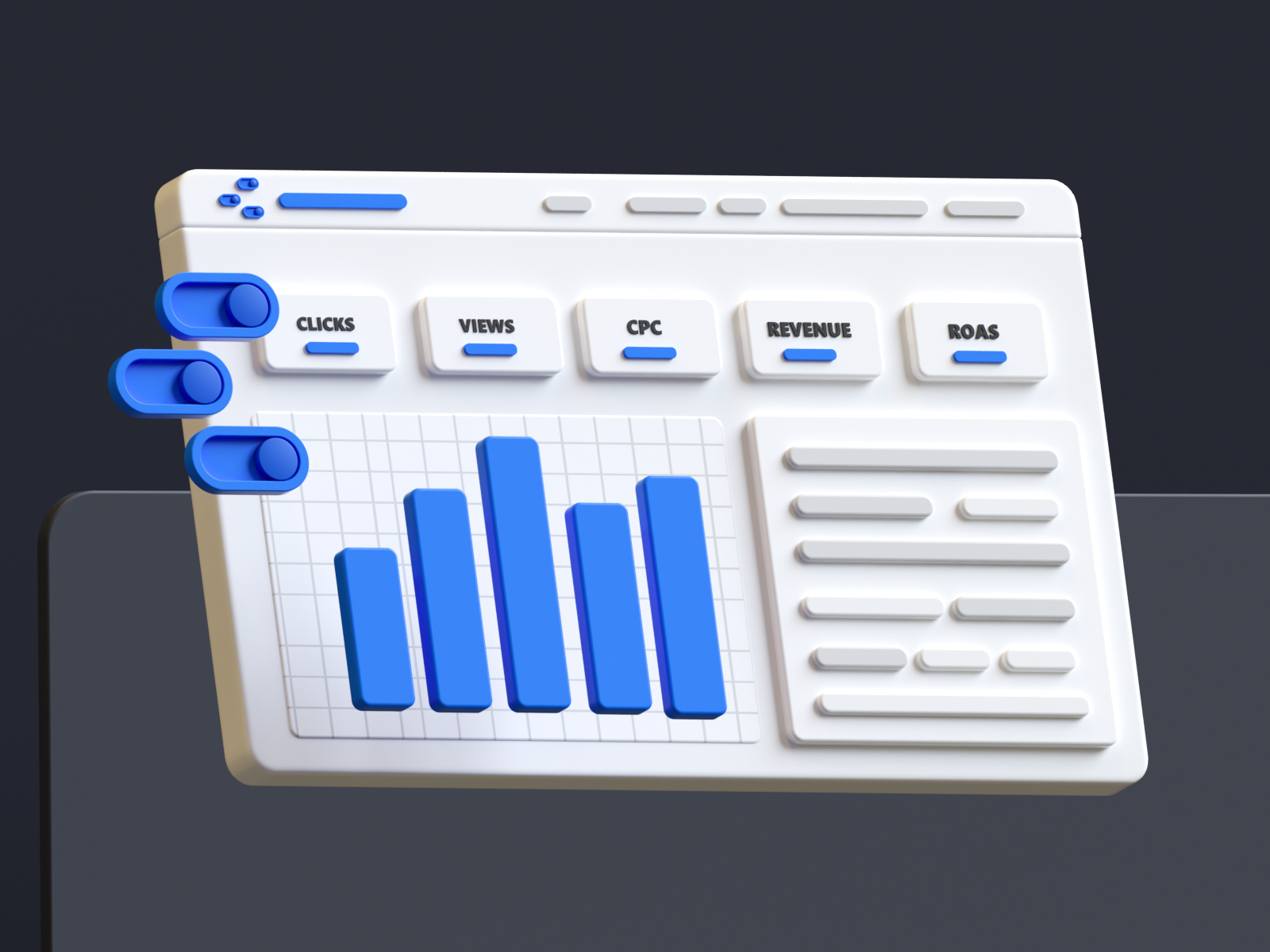 3D Dashboard Animation by Vedant Hegde on Dribbble