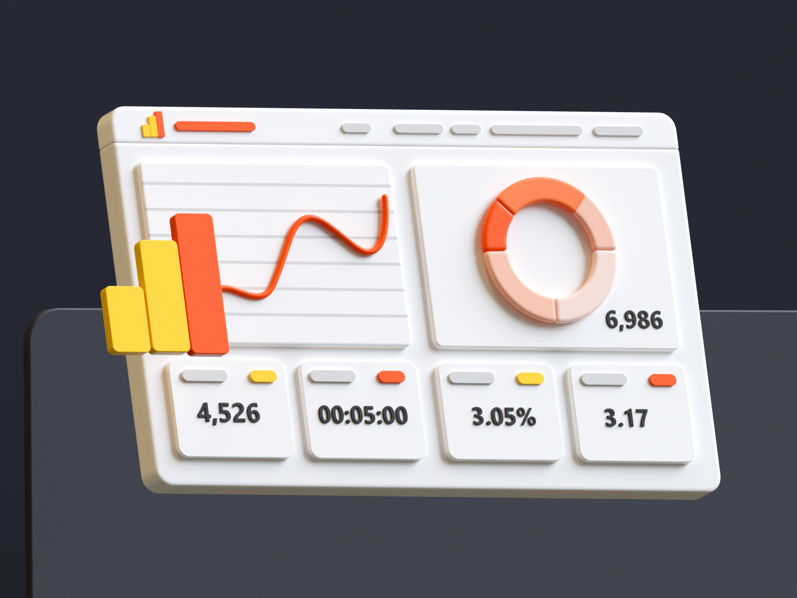 3D Dashboard Animation by Vedant Hegde on Dribbble