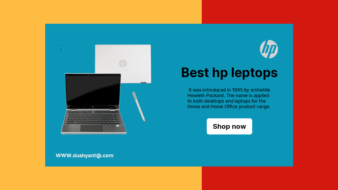 hp leptops banner design by Dushyant Thakur on Dribbble
