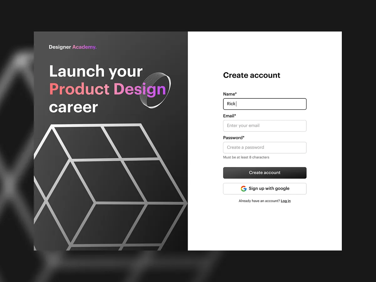 Signup UI designs, themes, templates and downloadable graphic elements ...