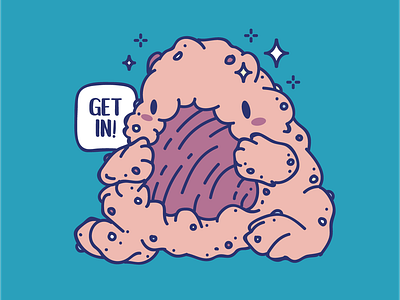 Burrow Monster Vector Illustration by Spirimal on Dribbble