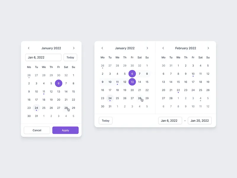 Browse thousands of Date Picker images for design inspiration | Dribbble