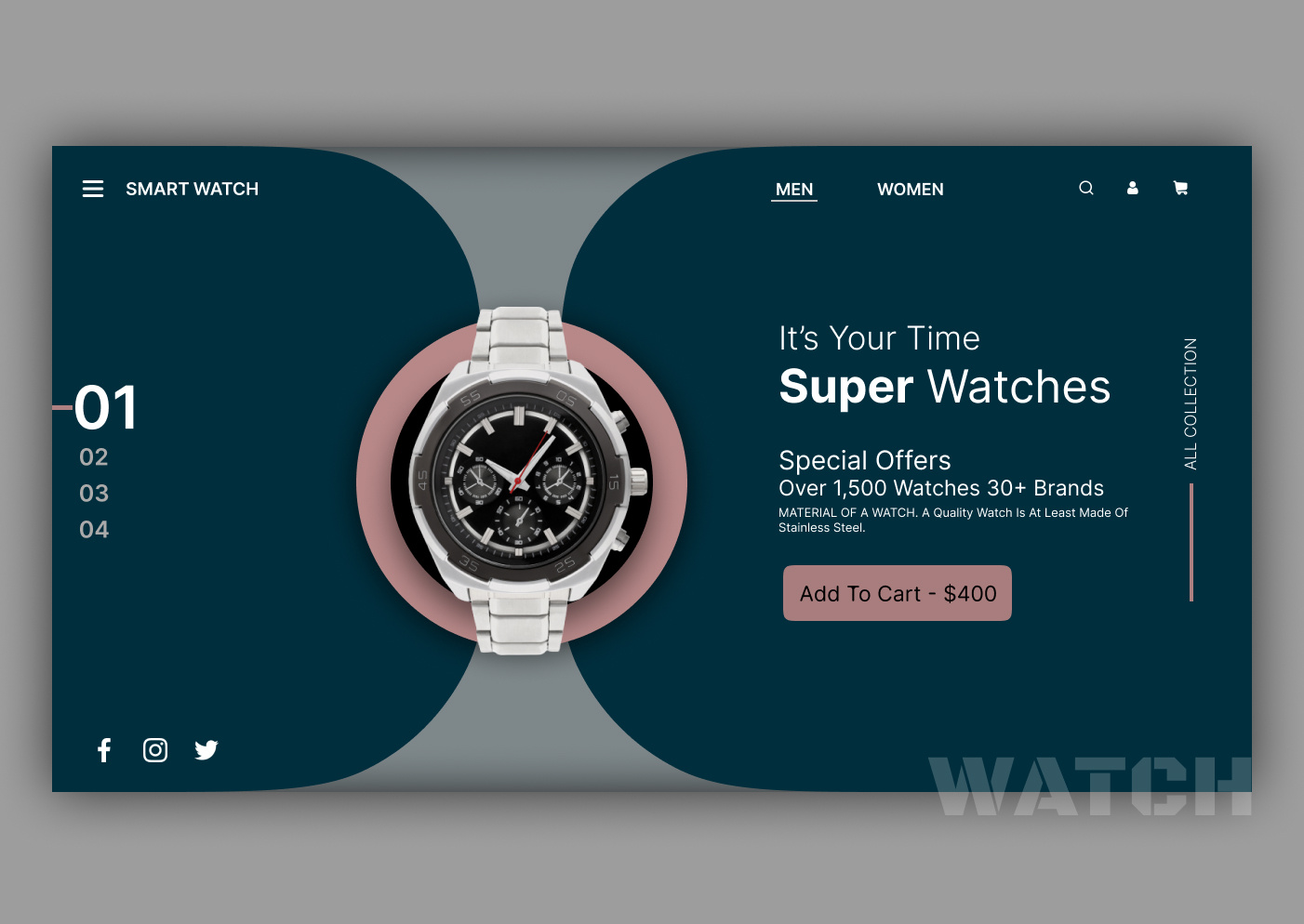 Watch Collection Website Design Ideas by Kishan Kanani on Dribbble