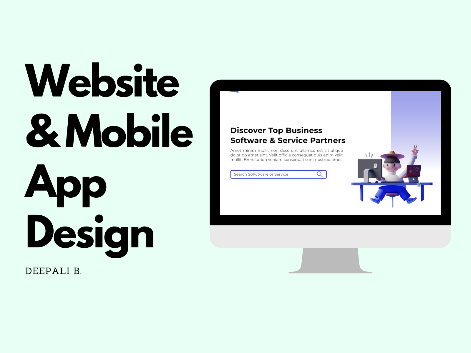 Website & Mobile App Design by Deepali Bapodara on Dribbble