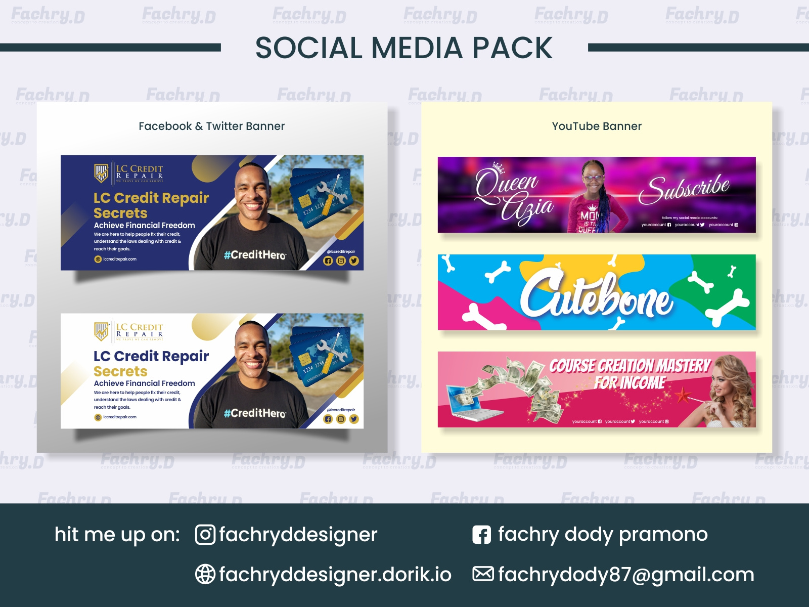 Social Media Pack Design by Fachry Dody Pramono on Dribbble