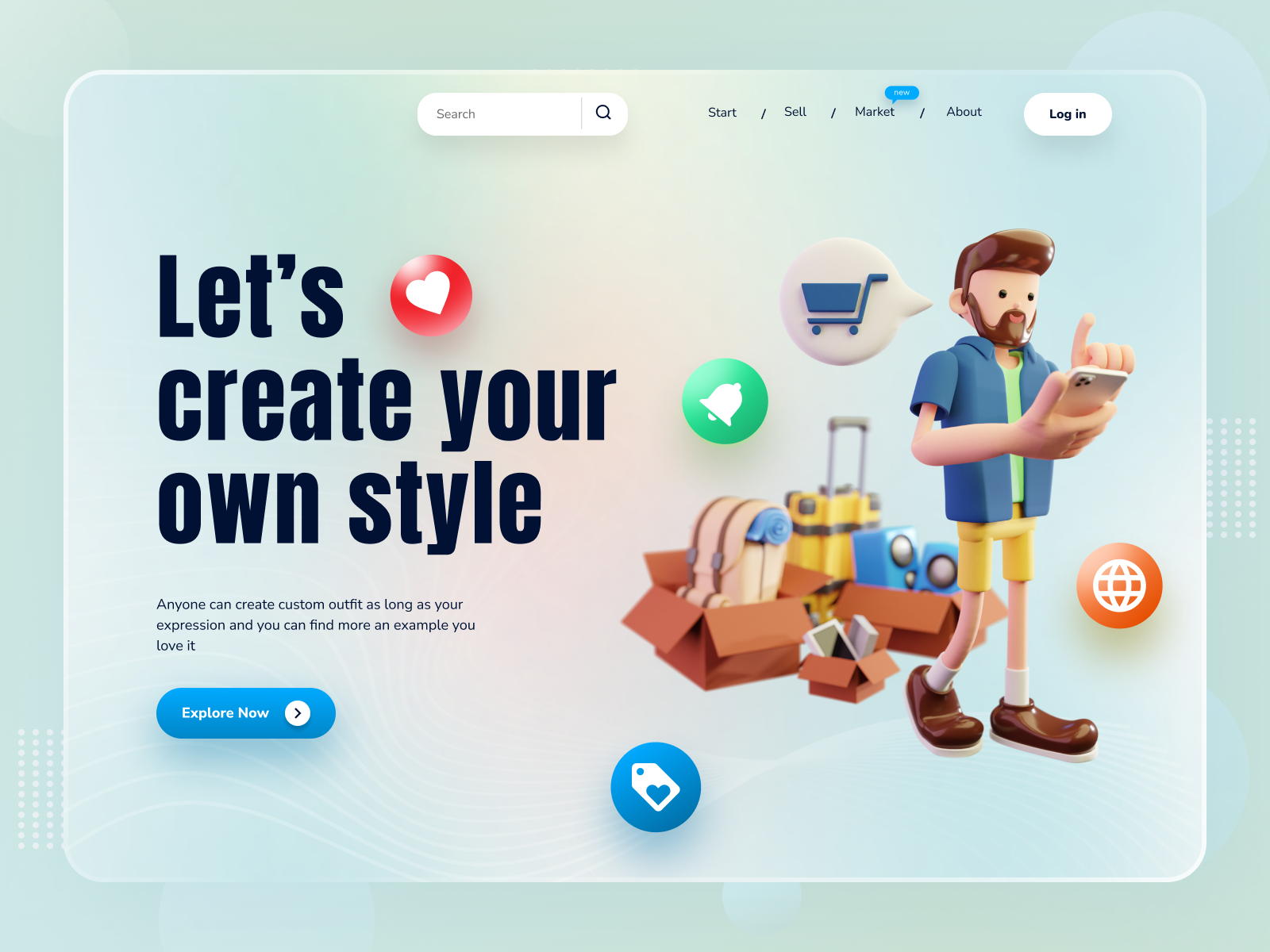 Desktop Fashion Header Template by The D Squad on Dribbble