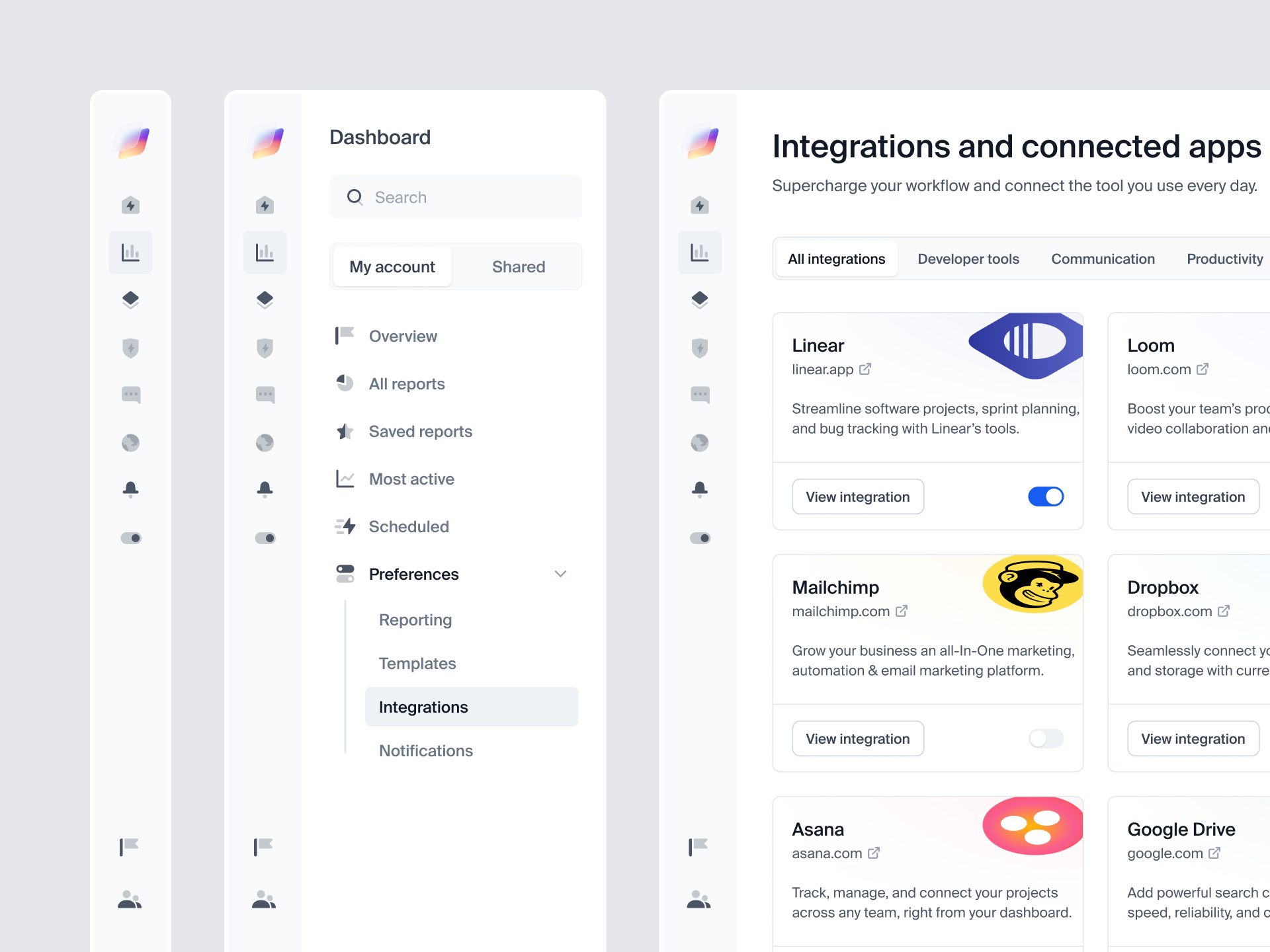 Dual-tier sidebar navigation — Untitled UI by Jordan Hughes® on Dribbble