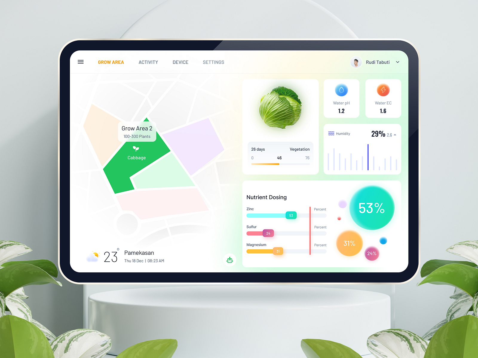 Plants Control 🥬 by Rudi Tabuti for Indev on Dribbble