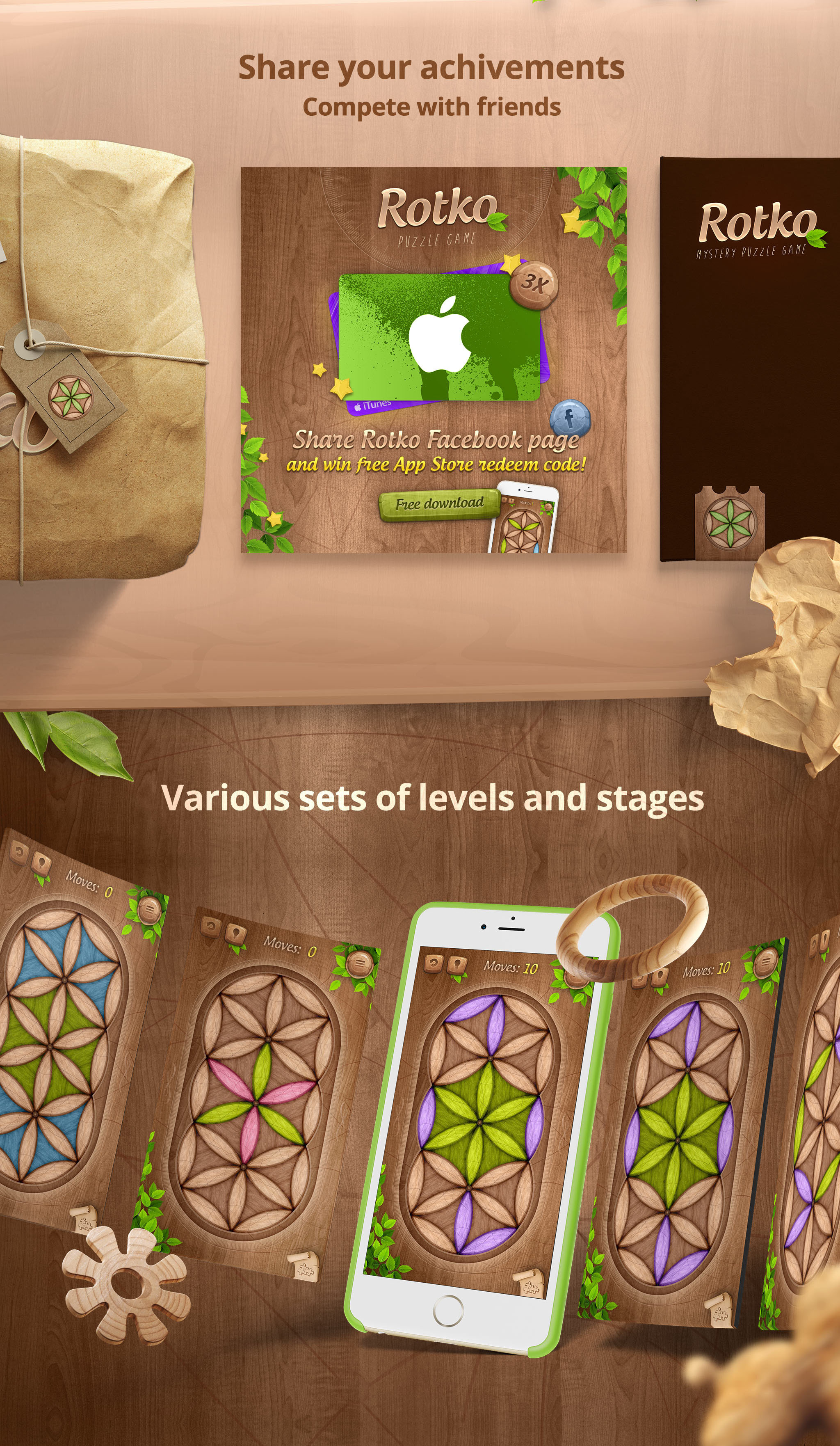 Rotko - Puzzle Game by Mihael.net on Dribbble