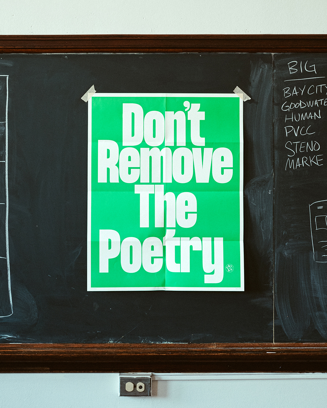 Don't Remove The Poetry Poster by Mike Smith on Dribbble
