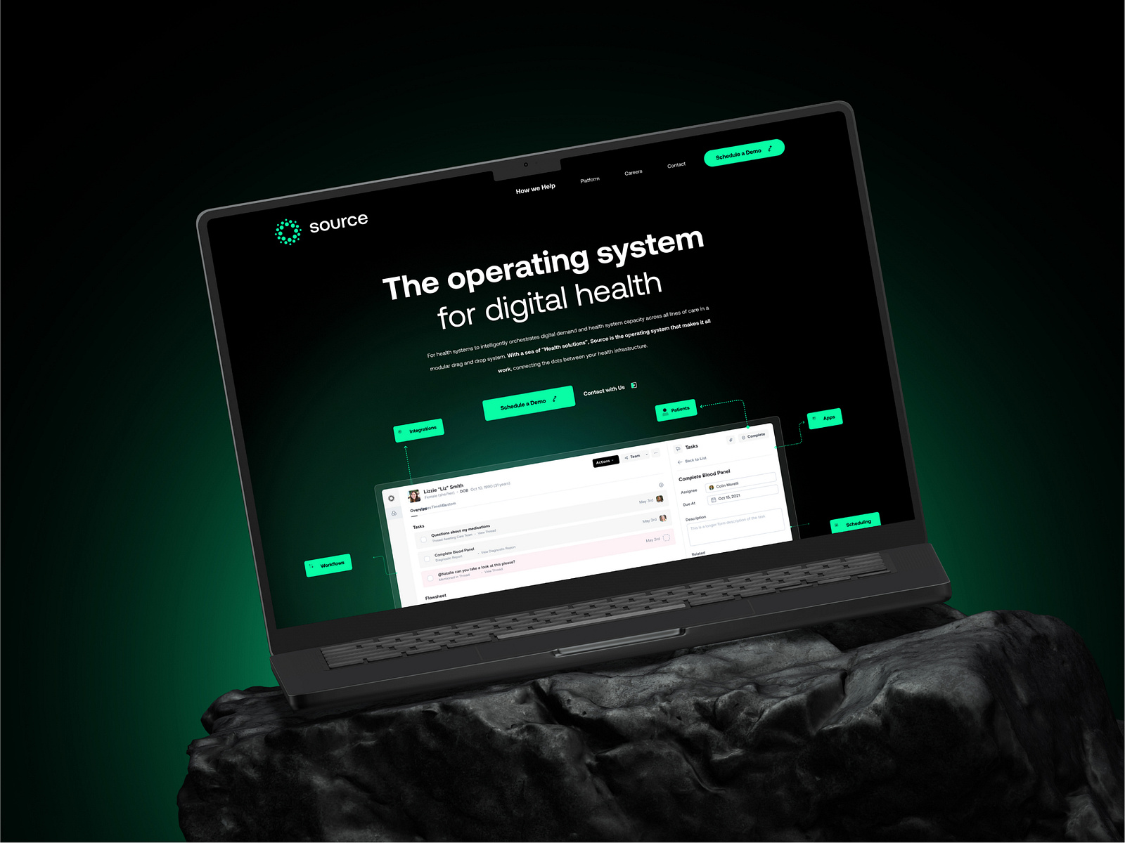 Source - Digital Health Operating System by Rafał Pacyk on Dribbble