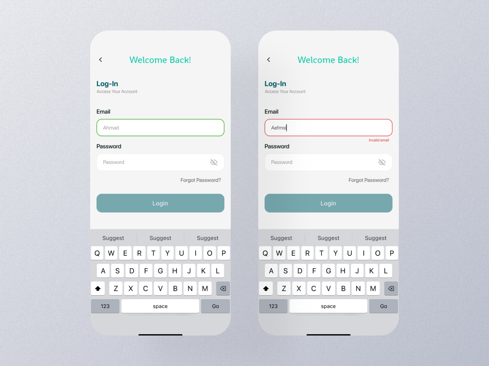 Login Error Mobile App Ui by UI Ants on Dribbble