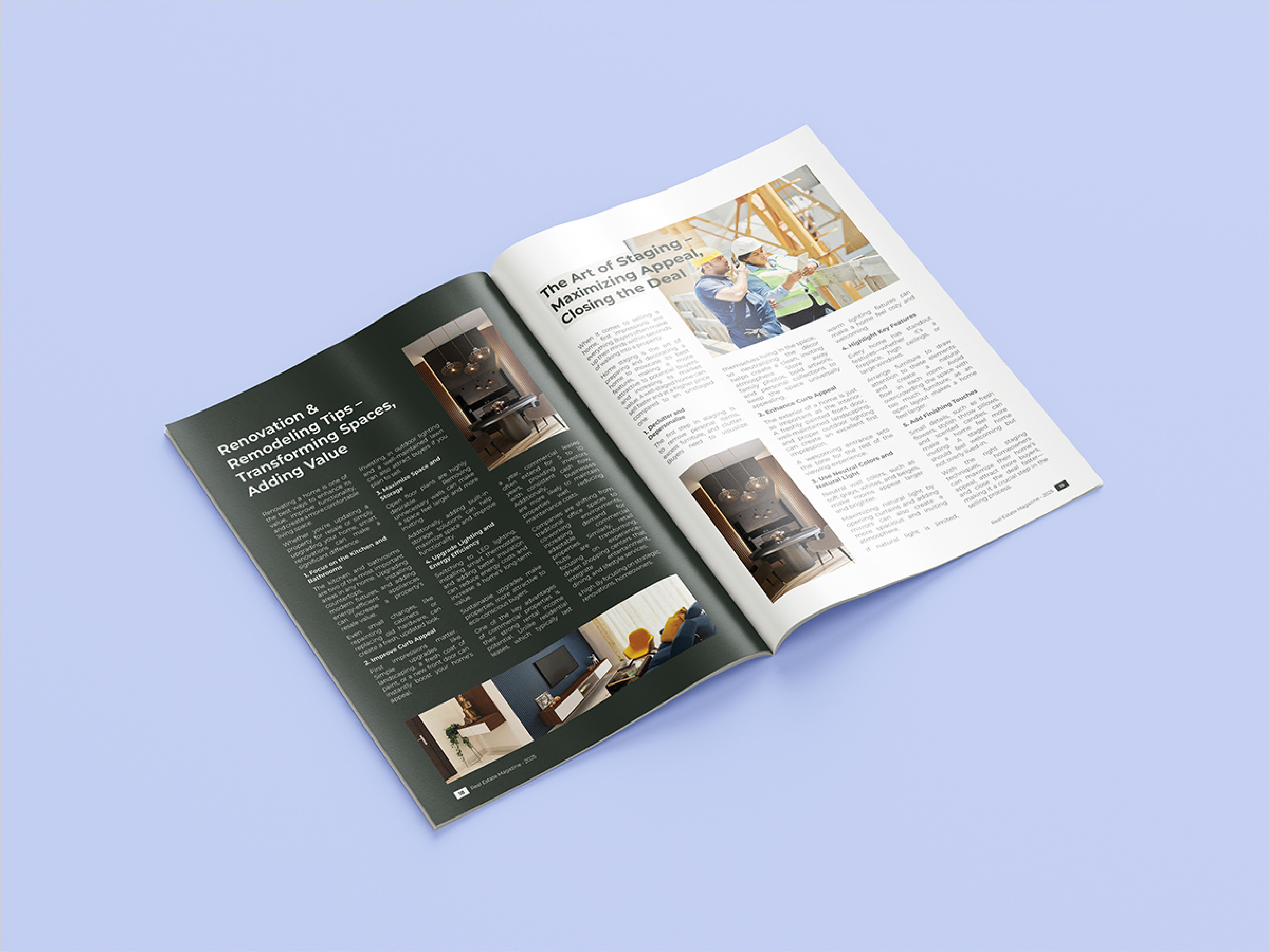 Real Estate Magazine Design | Clean & Modern Layout by Sillian Studio ...