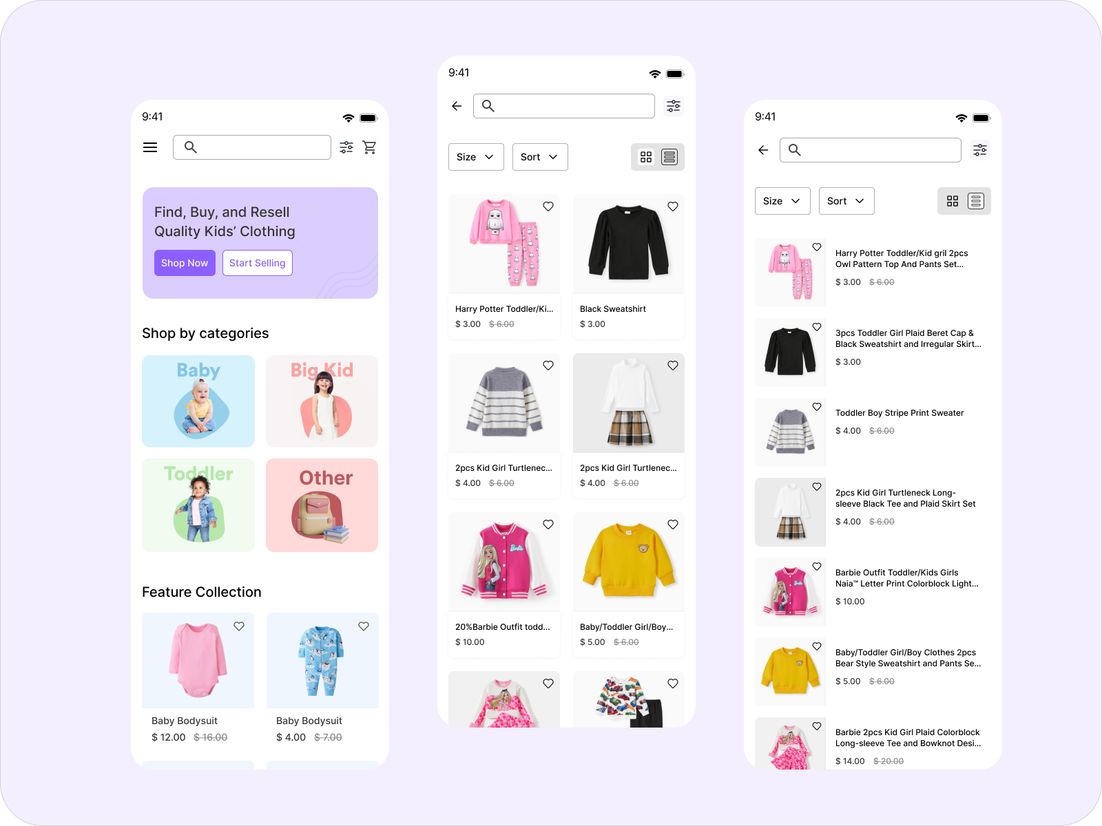Children’s Clothing App - Buy & Resell with Ease by Babu Kazi on Dribbble